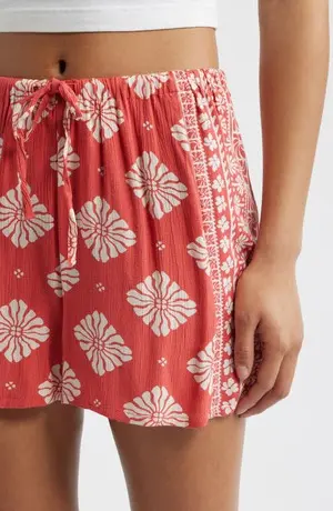 Rip Curl Ventura Drawstring Shorts - Red