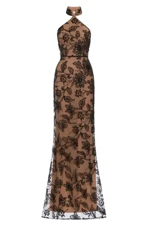 SAU LEE Adelaide Beaded Gown