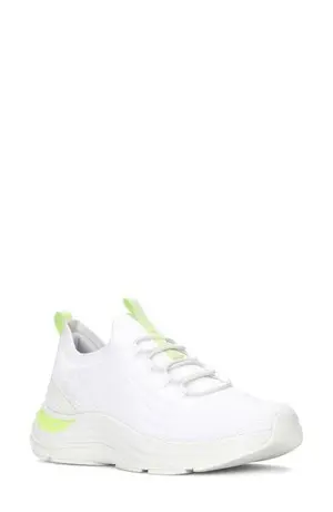 Keds® Bliss Slip-on Sneaker - White/neon Lime Green