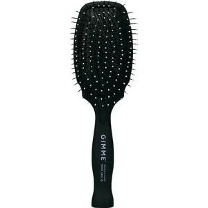 GIMME BEAUTY Damage-free Detangling Hair Brush With Anti-static & Heat Resistant Nylon Bristles - Black
