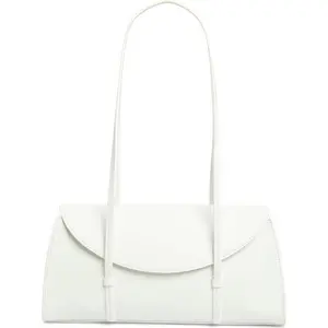 REFORMATION Elena Leather Shoulder Bag - White Leather