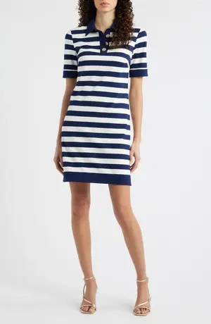 Eliza J Striped Knit Shift Dress