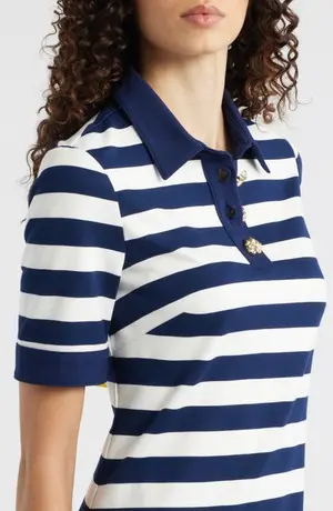 Eliza J Striped Knit Shift Dress