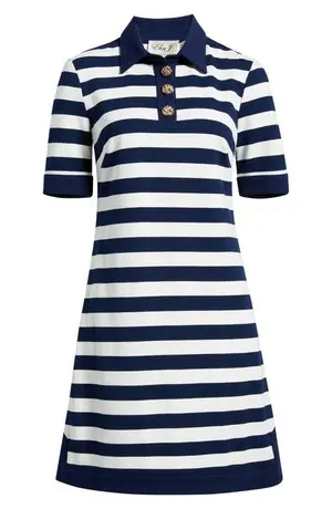 Eliza J Striped Knit Shift Dress