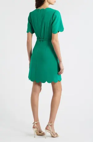 Eliza J Scallop Sheath Dress