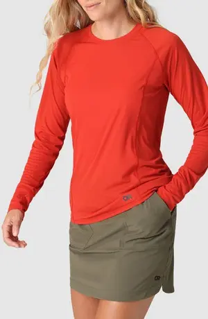 OUTDOOR RESEARCH Echo Performance Long Sleeve T-shirt - Cardinal