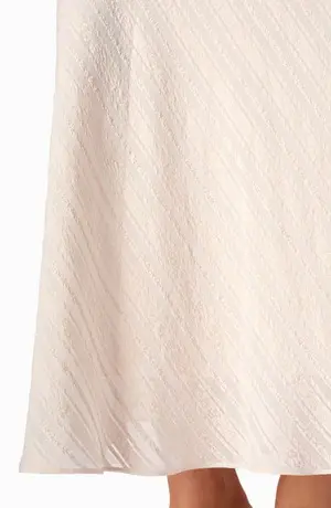 Cami Nyc Piper Metallic Jacquard Stripe Silk Blend Skirt