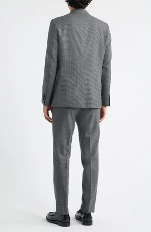 ALLSAINTS Ross Slim Fit Tick Weave Wool Suit