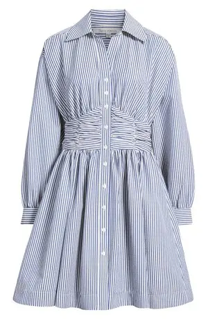 Julia Jordan Stripe Seersucker Mini Shirtdress