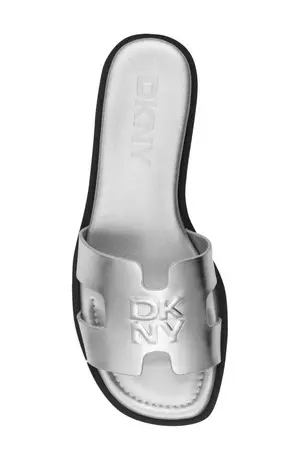 Dkny Columba Slide Sandal - Silver