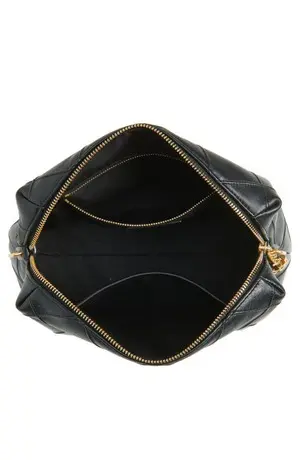Tory Burch Large Fleming Leather Crossbody - Black