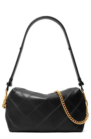 Tory Burch Large Fleming Leather Crossbody - Black
