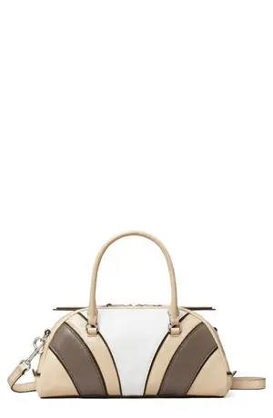 Tory Burch Small Moto Quilt Leather Bowler Bag