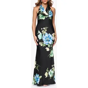 Betsy & Adam Tie Detailed Evening Dresses