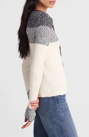 Madewell Stripe Bouclé Cardigan