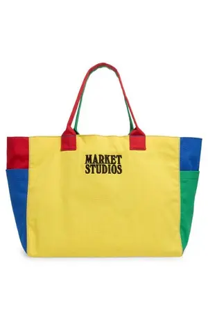 MARKET Smiley Colorblock Tote Bag