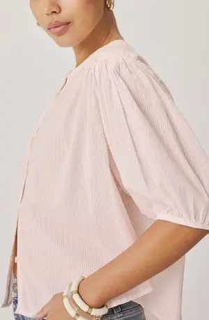 Splendid Madelyn Woven Shirt - Rose Petal Pink