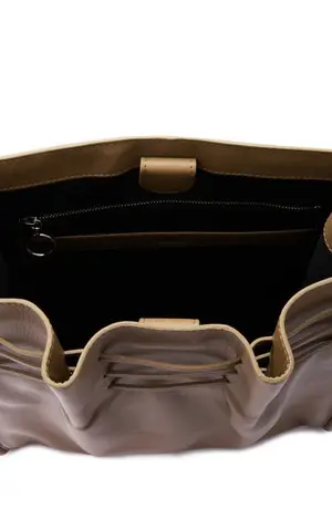 BEHNO Large Leather Hobo Bag - Palm