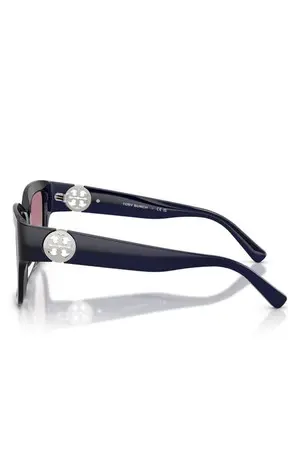 Tory Burch Gradient Square Sunglasses - Transparent Blue/violet