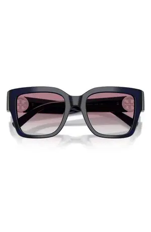 Tory Burch Gradient Square Sunglasses - Transparent Blue/violet