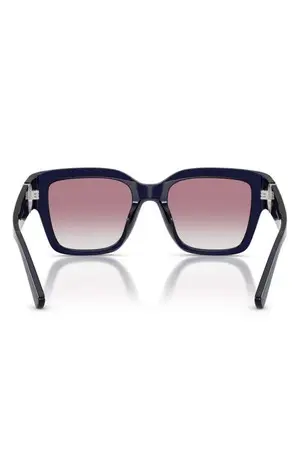 Tory Burch Gradient Square Sunglasses - Transparent Blue/violet