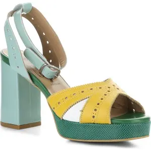 Fly London Eban Platform Sandals - Yellow Multi