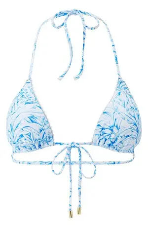 Melissa Odabash Adelaide Tie Front Bikini Top - Pineapples