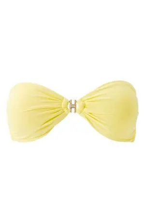 Melissa Odabash Istanbul Strapless Bikini Top - Yellow