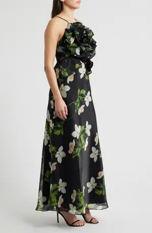 Julia Jordan Floral Organza Gown