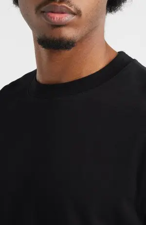 Topman Relaxed Long Sleeve T-shirt - Black