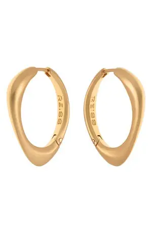 REISS Sofia Hoop Earrings - Gold Tone