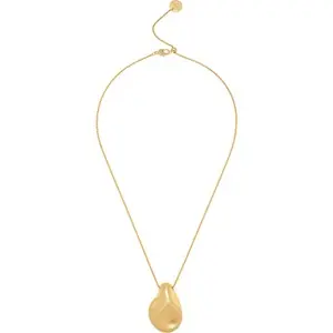 REISS Tallula Pendant Necklace - Gold Tone