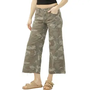 SILVER JEANS CO. Ankle Wide Leg Jeans - Camo
