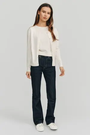 KATHRYN MCCARRON Halle Cardigan - White