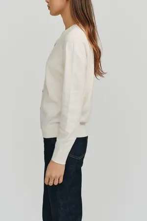 KATHRYN MCCARRON Halle Cardigan - White