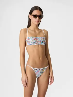 Missoni Bralette Bikini In Printed Stretch Fabric