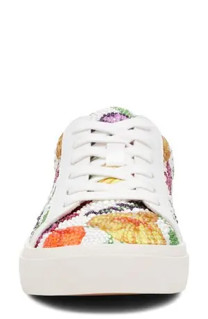 Betsey Johnson Damon Embellished Sneakers - Bright Multi