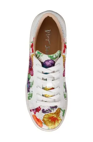 Betsey Johnson Damon Embellished Sneakers - Bright Multi