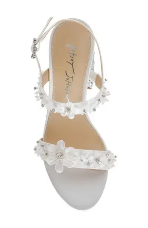 Betsey Johnson Drue Rhinestone Heel Sandals
