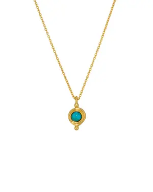 OTTOMAN HANDS Birthstone Pendant Necklace - December
