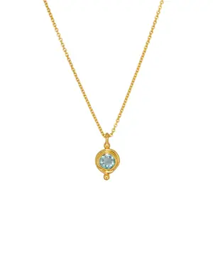 OTTOMAN HANDS Birthstone Pendant Necklace - March