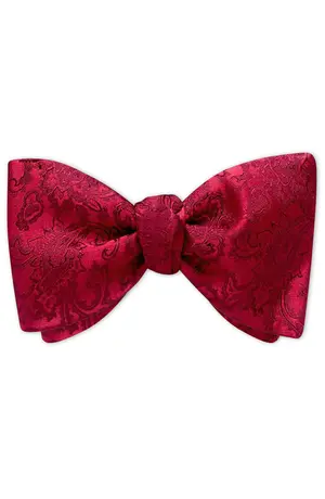 BEAU TIES OF VERMONT Toscanini Silk Woven Bow Tie - Standard Self-tie
