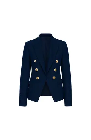 THE NOLI SHOP Sasha Double Breasted Blazer - Navy