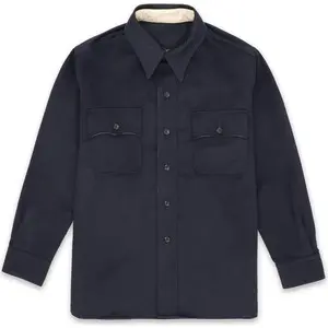 FORTELA Cpo 2.0 Overshirt In Fine Wool - Blue