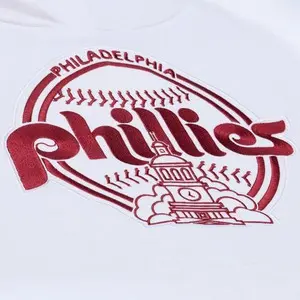 Mitchell & Ness Philadelphia Phillies Cooperstown Collection Fleece Hoodie - White
