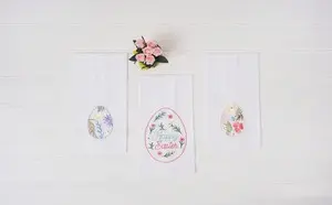 C&F HOME Floral Easter Egg 100% Cotton Waffle Weave Handtowel