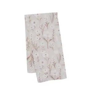 C&F HOME Natural Botanical 100% Cotton Graphic Print Handtowel - Beige