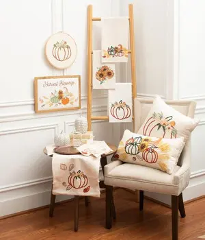 C&F HOME Autumn Botanical Sunflower 100% Cotton Handtowel