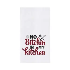 C&F HOME No Bitchin In My Kitchen" Flour Sack Dishtowel - Black