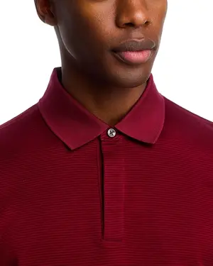 BOSS Pado Long Sleeve Mercerized Cotton Polo Shirt